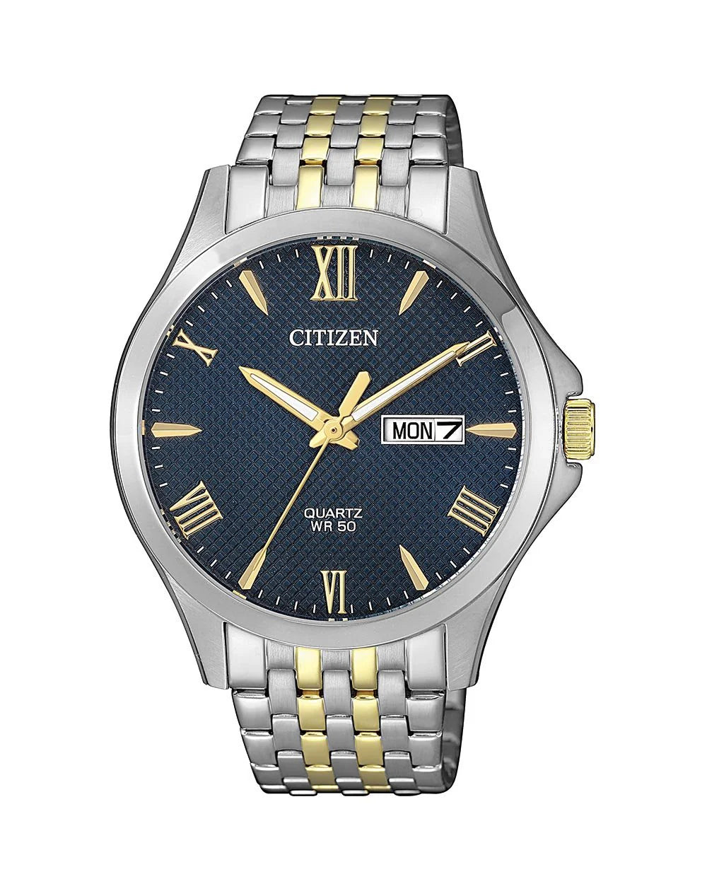 Citizen Mens Citizen Two Tone with Blue face – Time For Diamonds