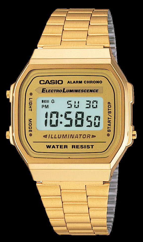 Casio/Vintage Gold Casio Digital Watch Vintage Series AW168WG-9W – Time ...